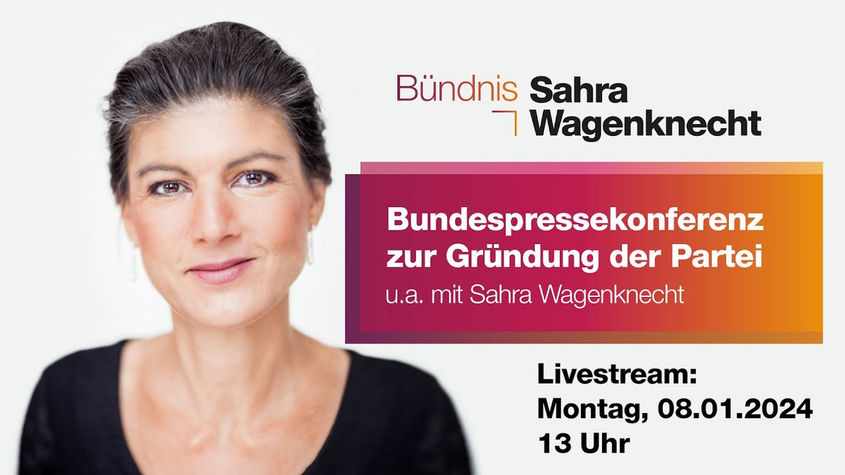 BSW Parteigründung am 8. Januar 2024 - Mehmet Sencan
